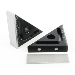 Stakesys 45 Degree Aluminium Magnetic Triangle Pocket Square Ruler